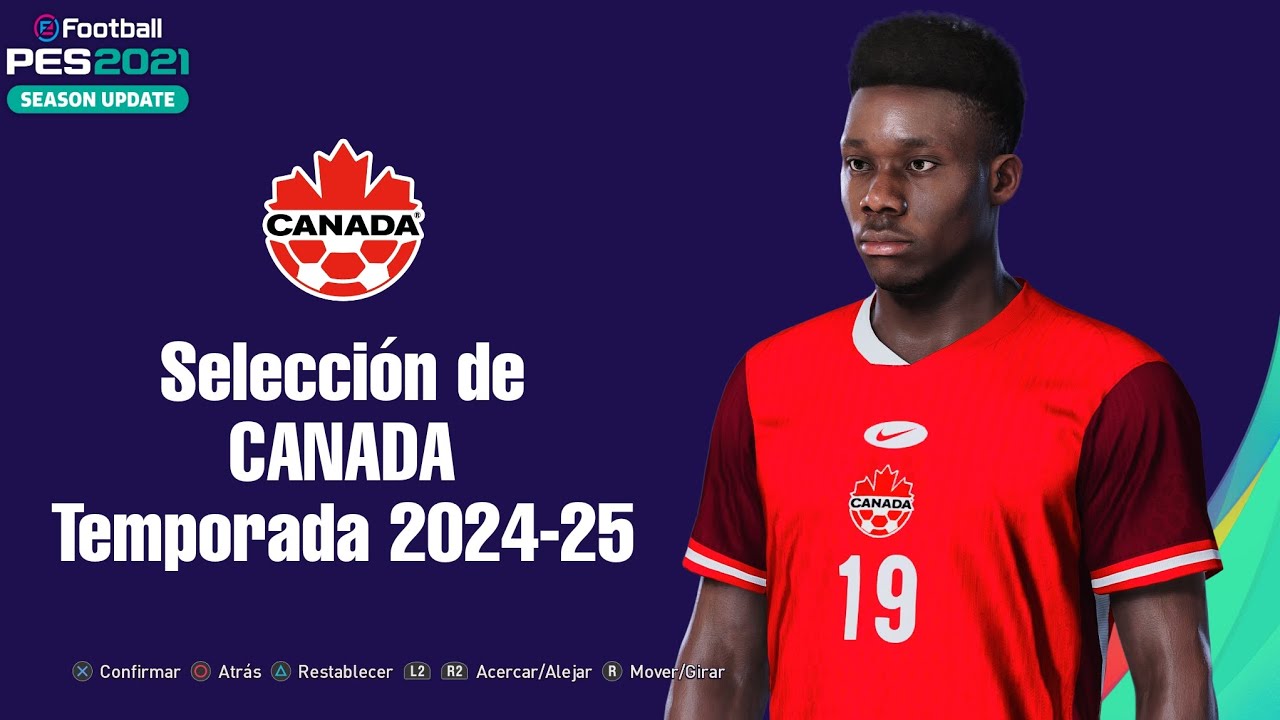 Pes 2021 | Selección de CANADA | Temporada 2024-25 | Kit Pes 2021 ...