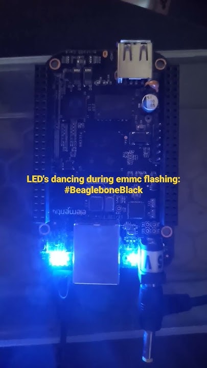LED's Dancing during emmc flashing: #beaglebone Black - YouTube
