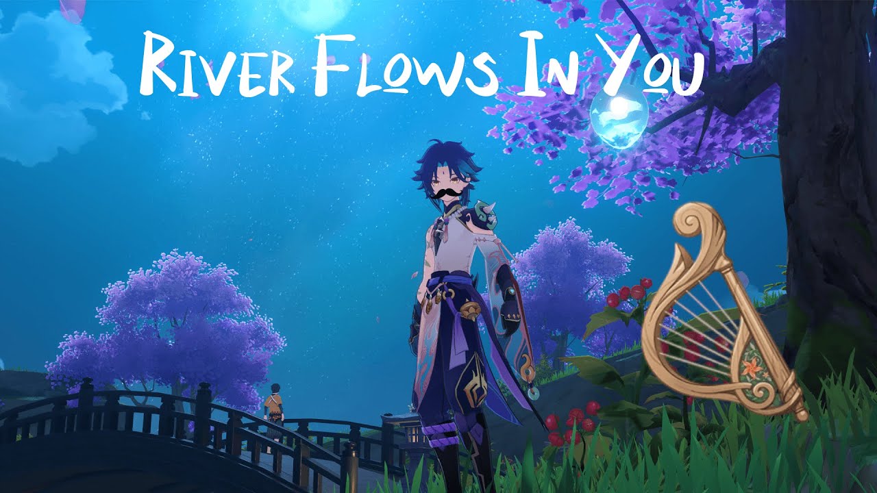 River Flows In You - Yiruma Lyre cover | Genshin Impact | Yuno - YouTube