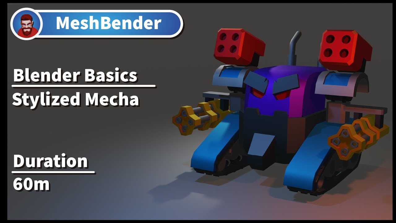 Blender Basics: Modelling Stylized Mecha - YouTube