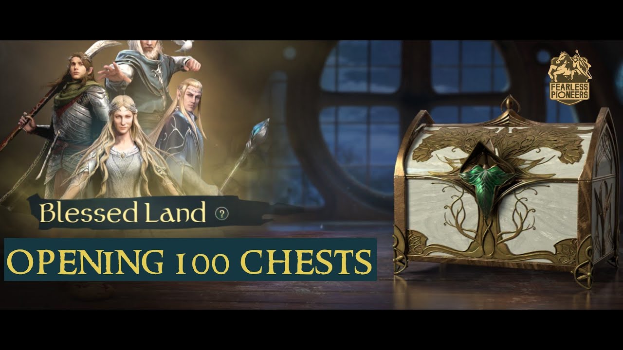 Opening 100 Blessed Land Chests! | Lord Of The Rings: Rise To War ...