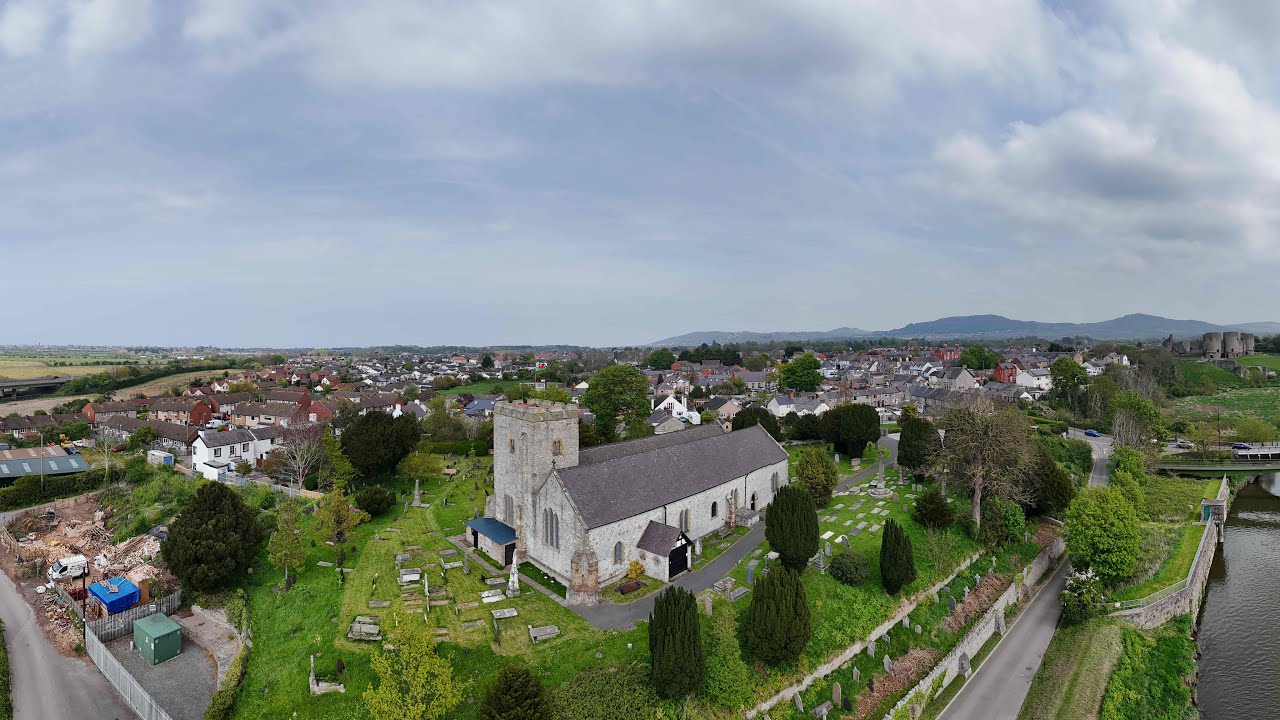 St Mary’s Church, Rhuddlan North Wales, DJI mini 4 pro - YouTube