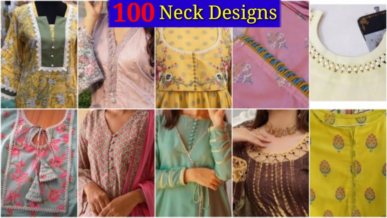 neck design // neck design 2022 // All types of neck designs // 100 ...
