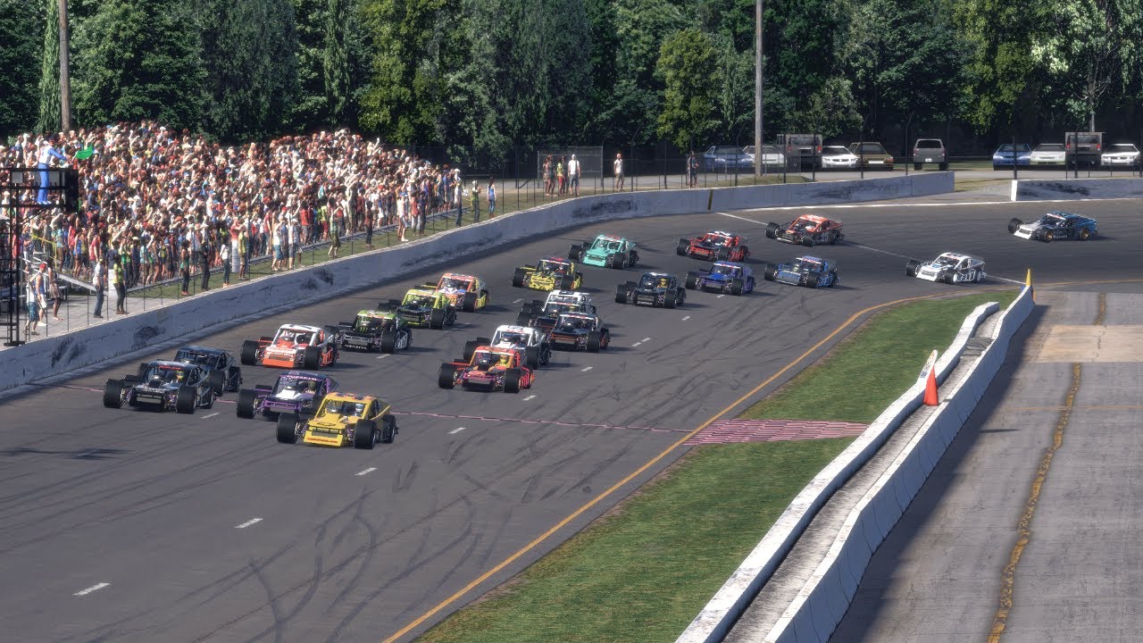 NASCAR Modified Tour at New Smyrna Speedway in iRacing - YouTube