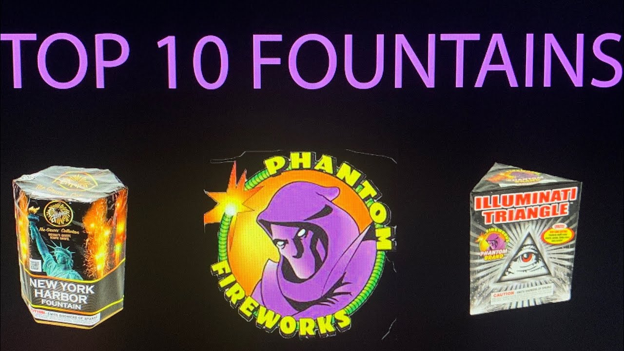 Top 10 Phantom Fireworks Fountains (2022 Edition) California - YouTube