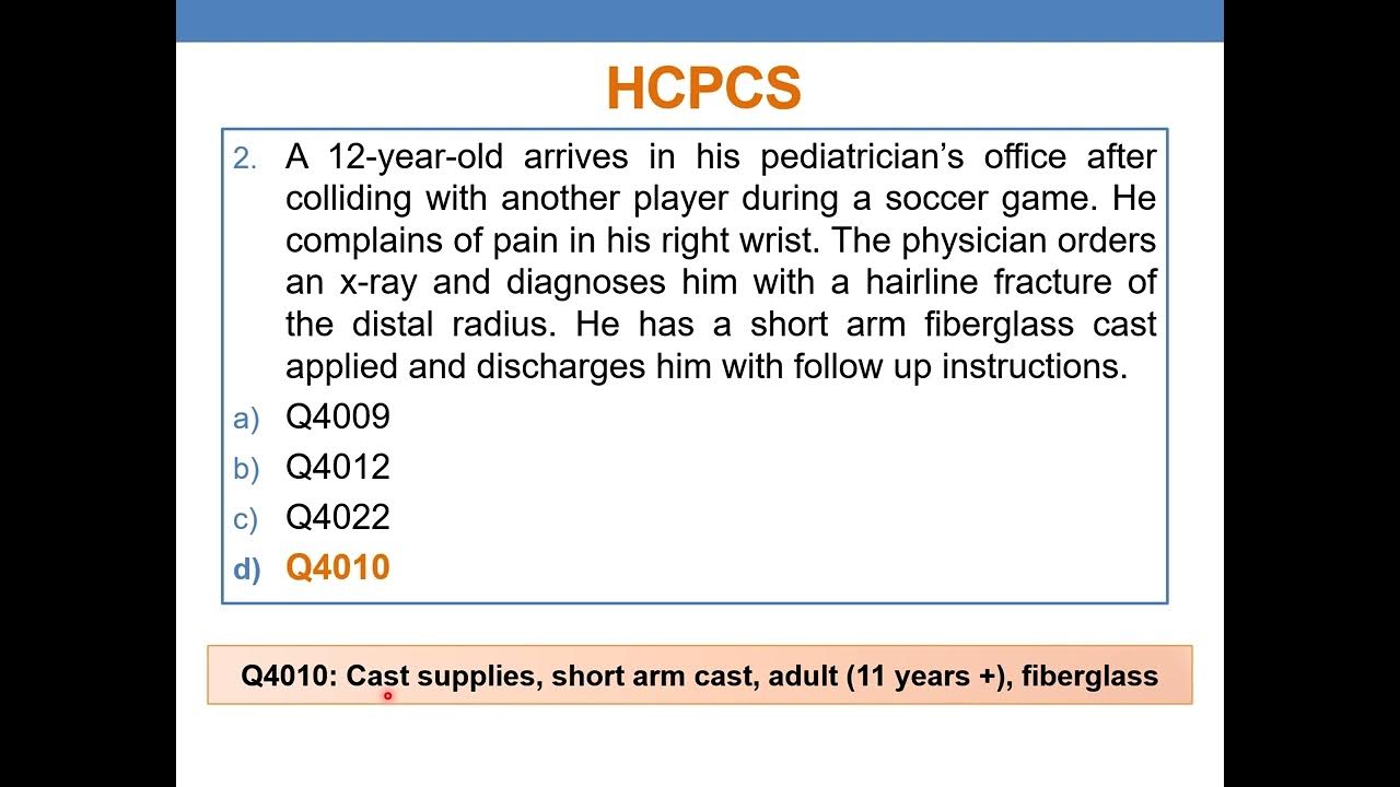 Mock questions from HCPCS for CPC exam - YouTube