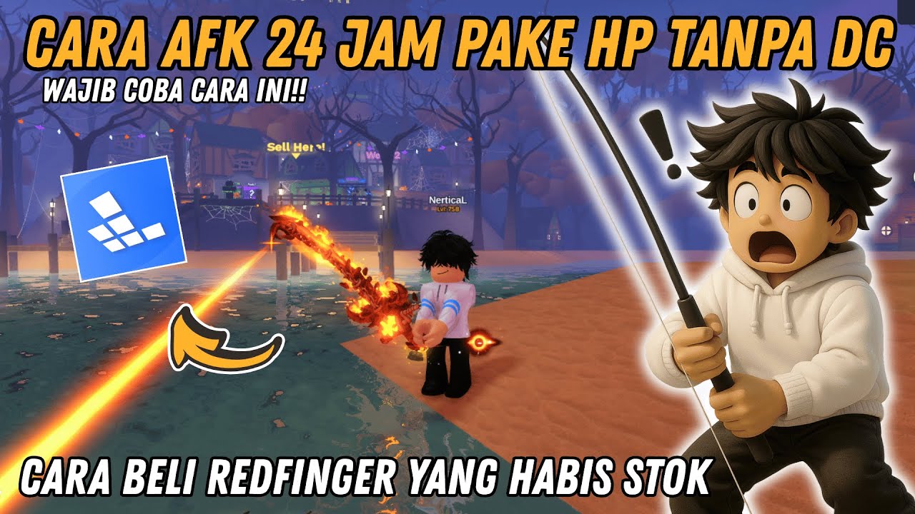 TERBARU! CARA AFK 24 JAM NONSTOP TANPA DC & CARA BELI REDFINGER YANG ...