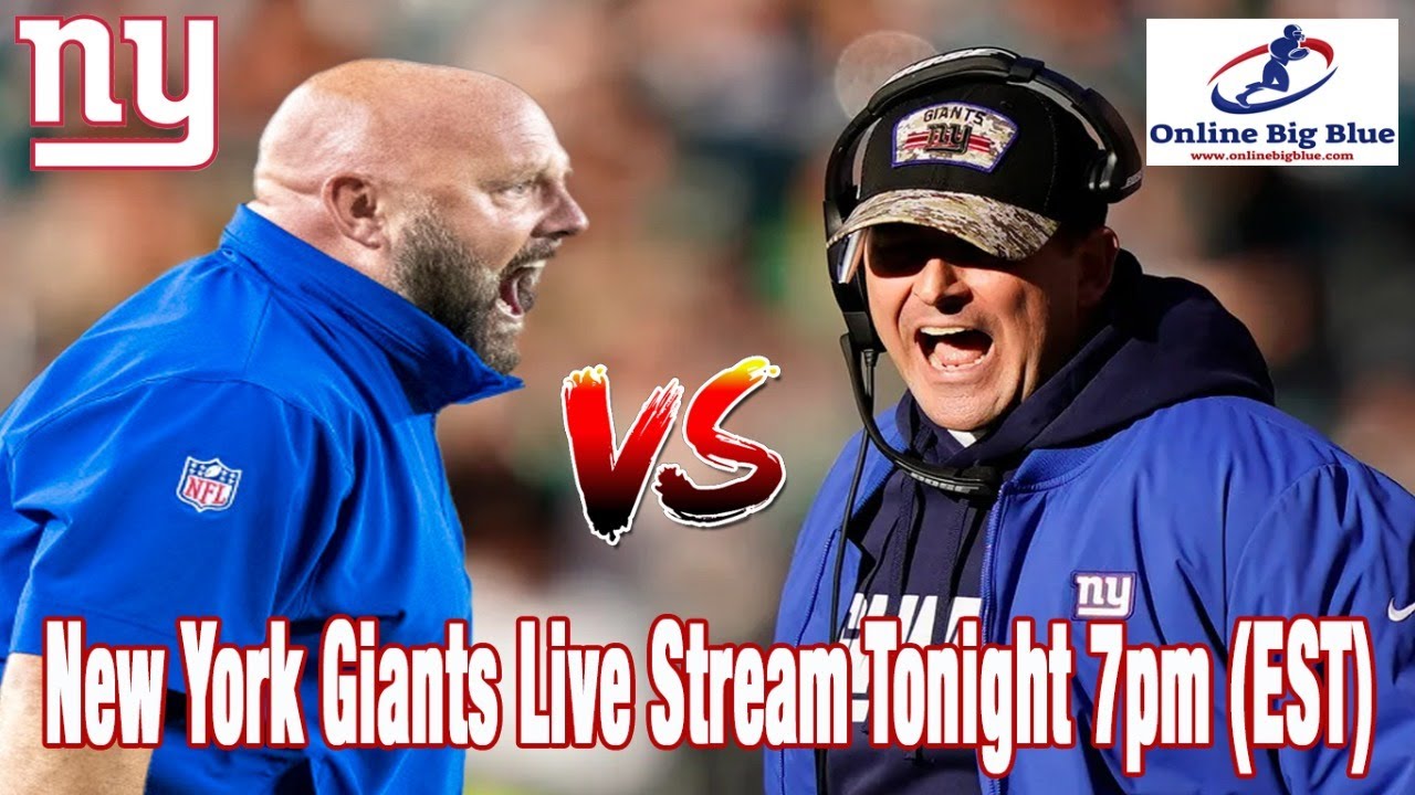 New York Giants Live Stream Tonight 7pm (EST) Is Brain Daboll Trying to ...