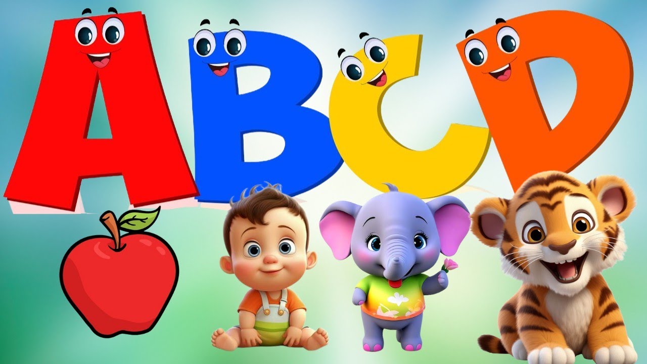 ABC song | a for apple | abc phonics song for toddlers | nursery rhymes ...