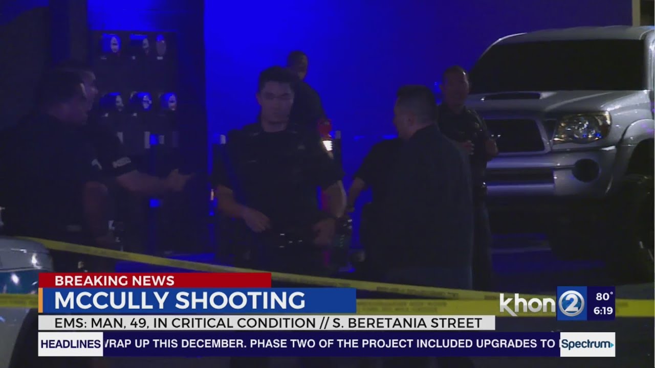 Shooting in McCully overnight - YouTube