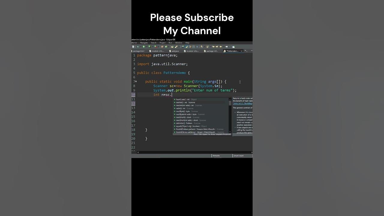 Java Pattern Program Part B Youtube