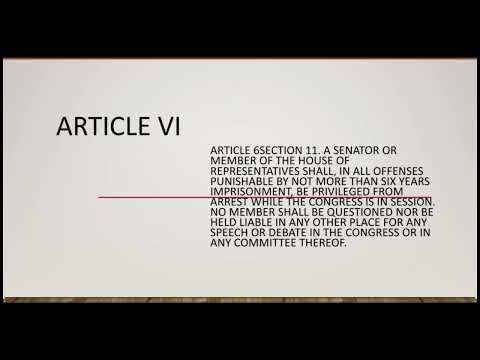 CFLM1 REPORT Article VI section 11 and Article VII section 13. - YouTube