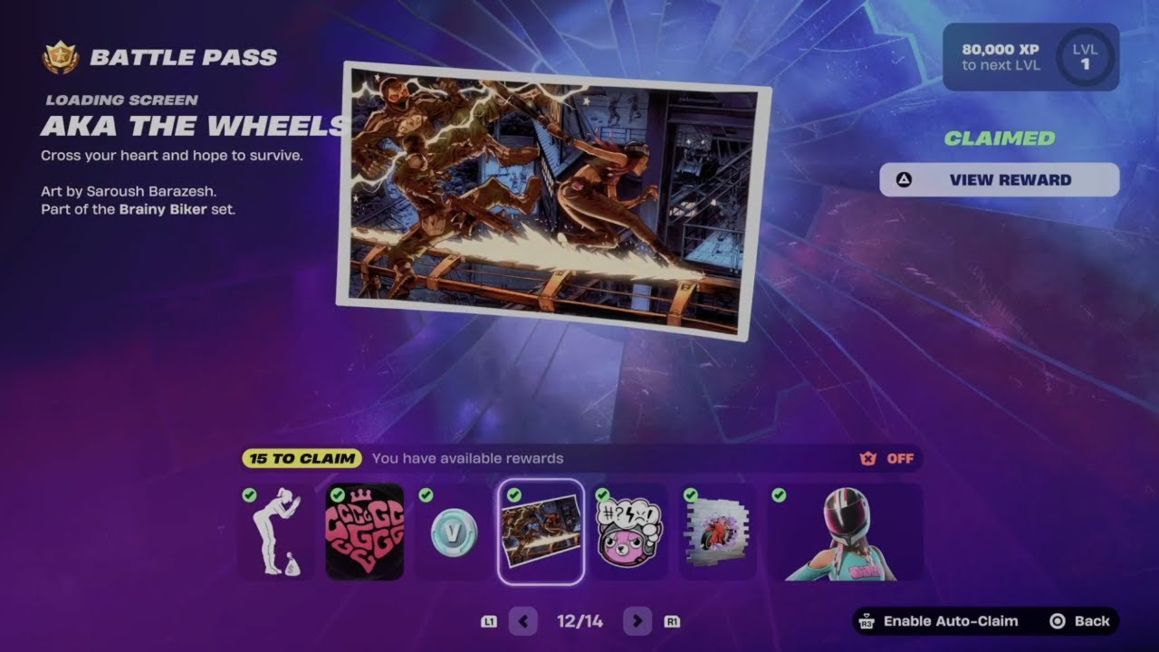 How to Unlock Aka the Wheels Loading Screen in Fortnite | Battle Pass ...