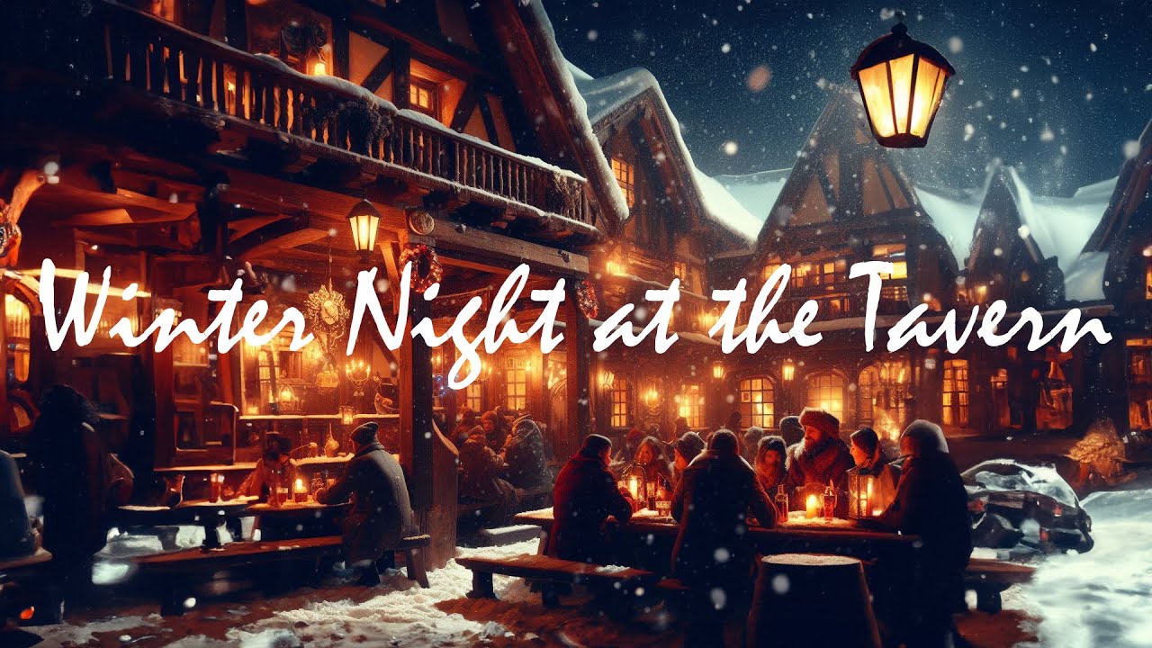 Medieval Tavern Ambience - Winter Night (5 hours) | Relaxing Background ...