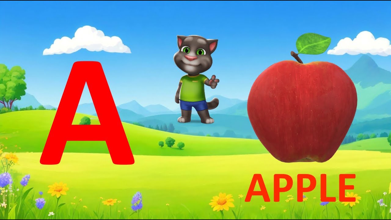 A for Apple, Learn ABC, 123 Numbers, One Two Three, Learn 1 to 10 ...