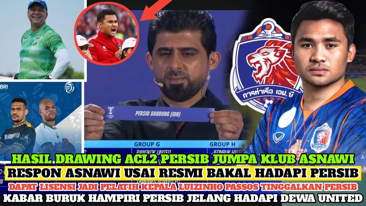 🔴 BERITA PERSIB HARI INI 🔥 HASIL DRAWING AFC CHAMPIONS LEAGUE PERSIB ...