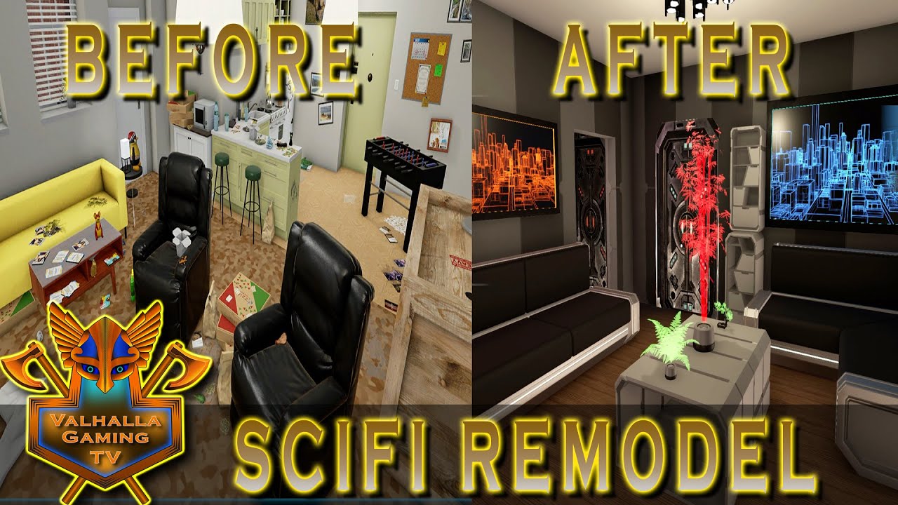 House Flipper Gameplay – Remodeled “The One To Flip” House into Scifi ...