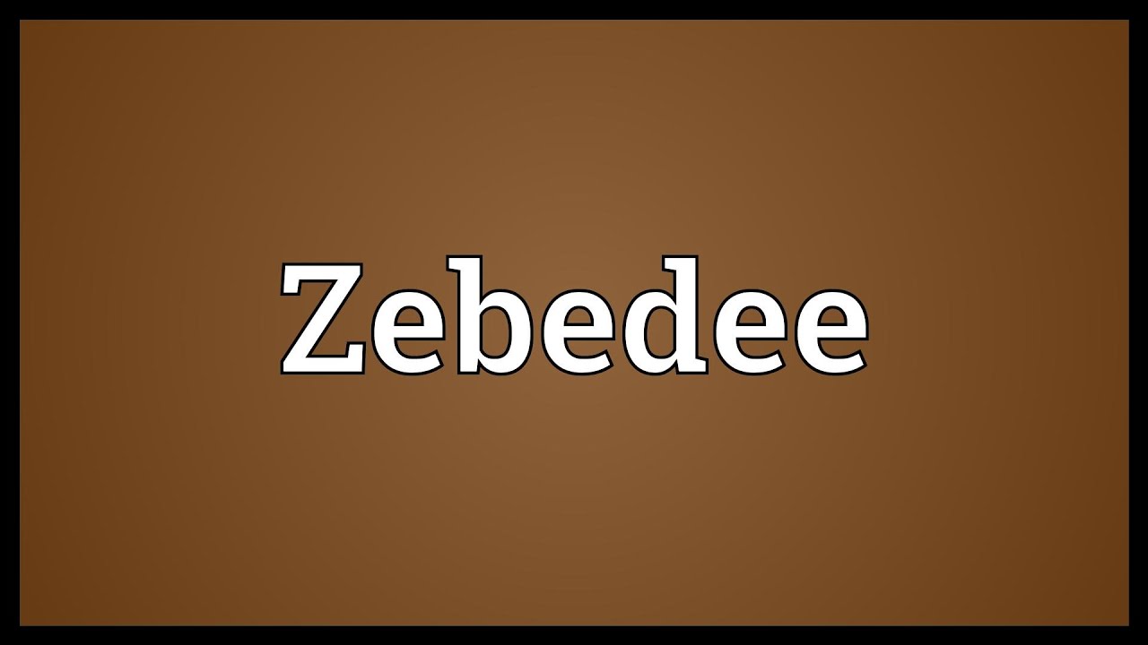 Zebedee Meaning - YouTube