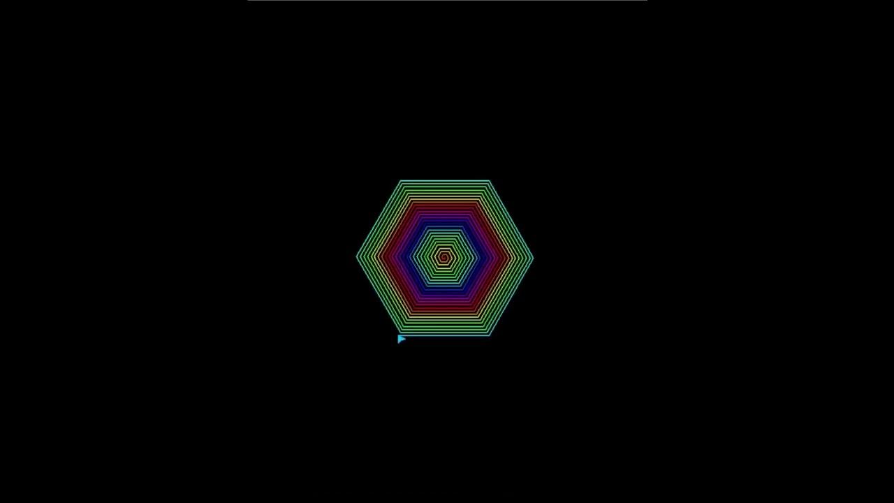 Mesmerizing Colorful Hexagonal Spiral Using Python Turtle Graphics 🌈 | #Shorts #Trending #Viral ...