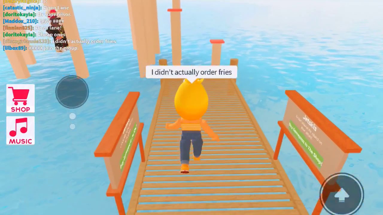 Doing a ROBLOX obby in the sea!!! - YouTube