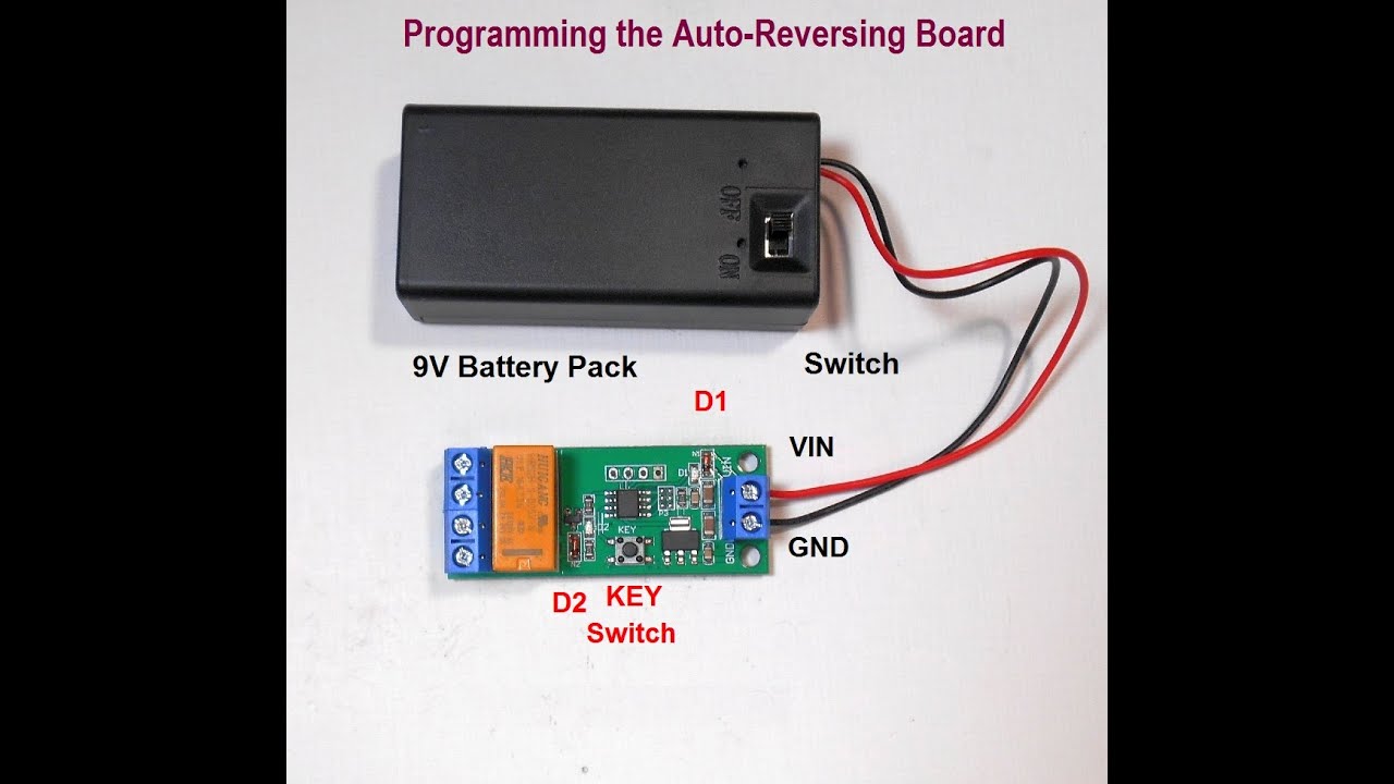 Programming the MTS Automatic Reversing Relay Board - YouTube