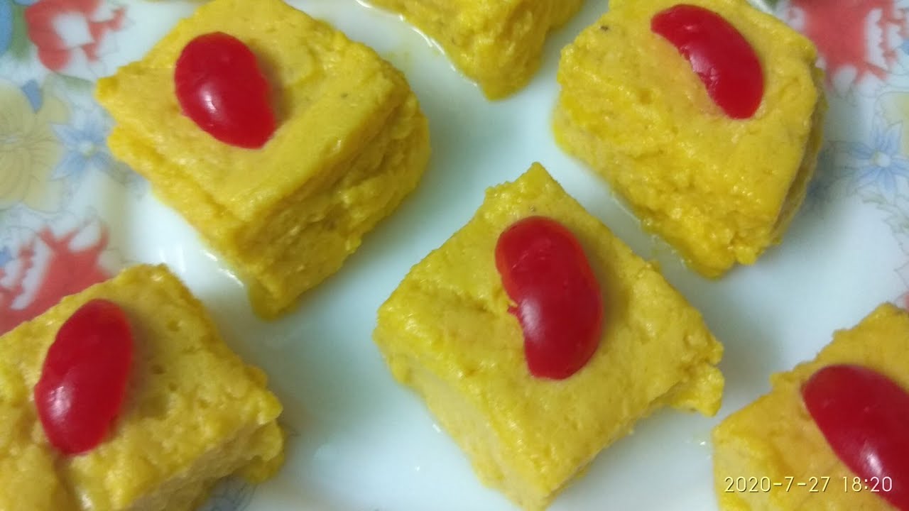Mango steam sandesh(আমের ভাপা সন্দেশ) Mun's kitchen. - YouTube