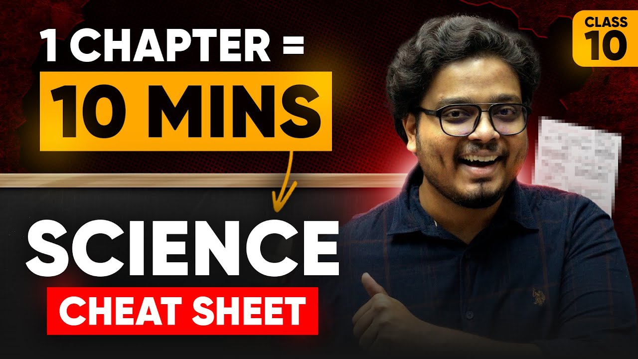 Finish Class 10 Science Every Chapter in 10 MINS | Best Cheatsheet For ...