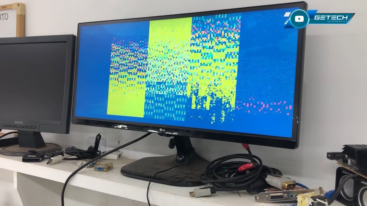 GIGABYTE RTX 2070 COM DEFEITO BIZARRO DE ARTEFATOS, FEITO REBALLING DA ...