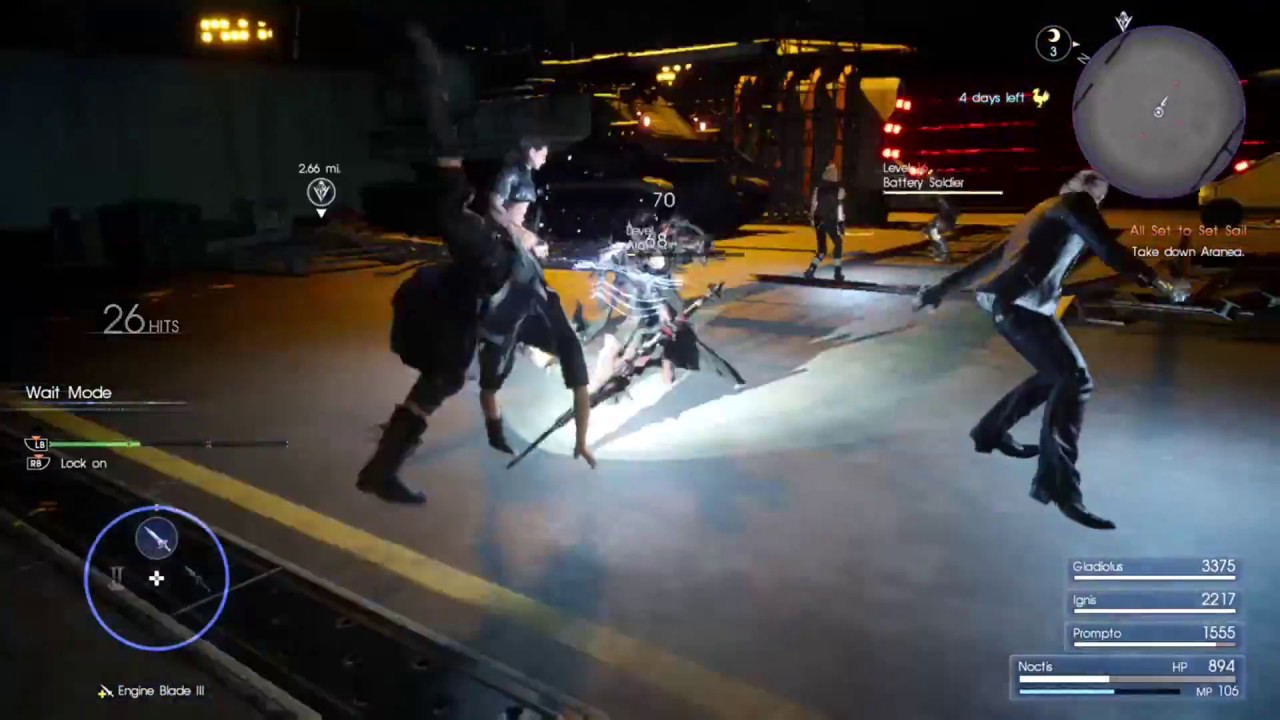 FFXV Epic Battle against Aranea (Armiger Chain) - YouTube