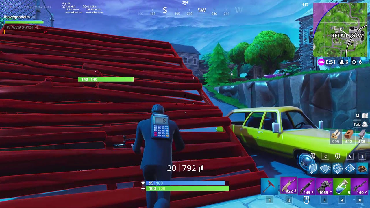 9.8 kd professional fortnite gameplay - YouTube