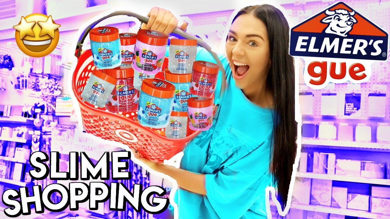 Shopping for NEW Elmer's SLIME at Target!! *omg no way* - YouTube