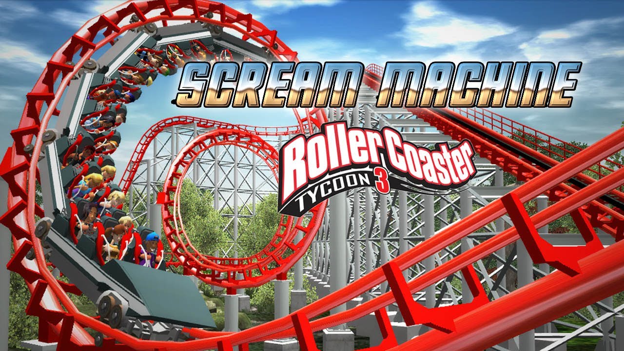 Custom Arrow Looping Coaster | Scream Machine | RollerCoaster Tycoon 3 ...