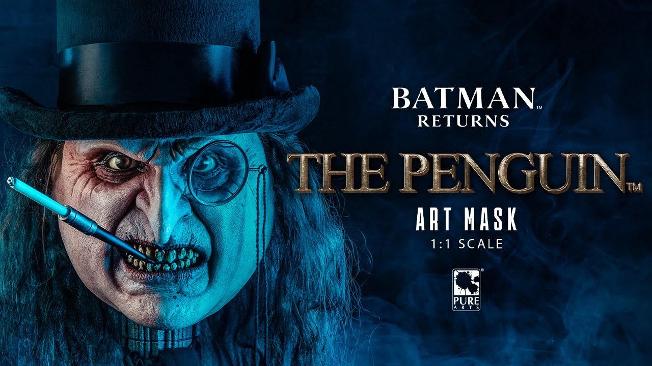 Batman Returns (1992) - Penguin Life-Size Art Mask - YouTube