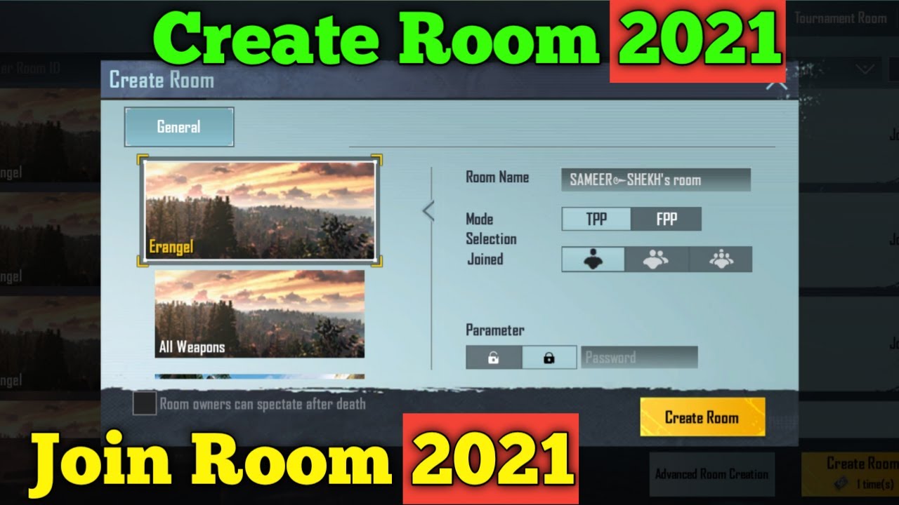 How to create Room in PubG Mobile | How to join room in Pubg Mobile ...