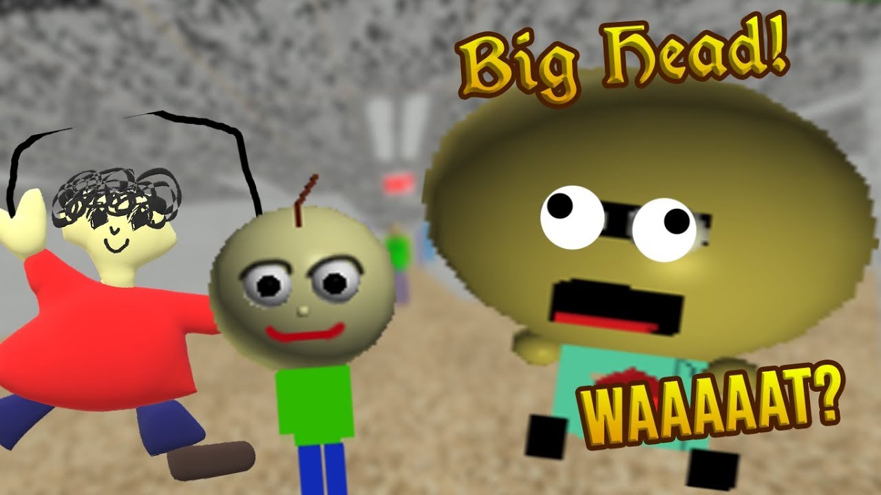 Baldi's 2D becomes 3D! But It's BIG HEAD! | Baldi's Basics In 3D [Baldi ...