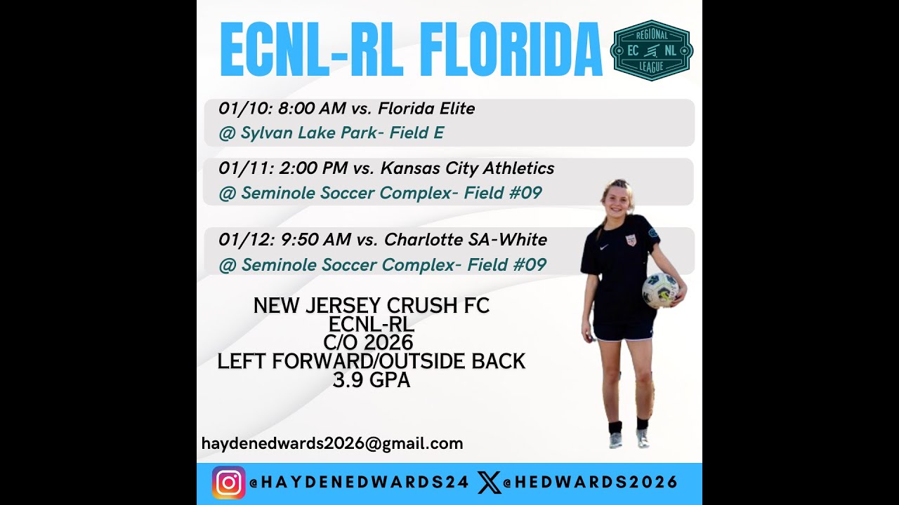 ECNL RL Florida 2025 - YouTube