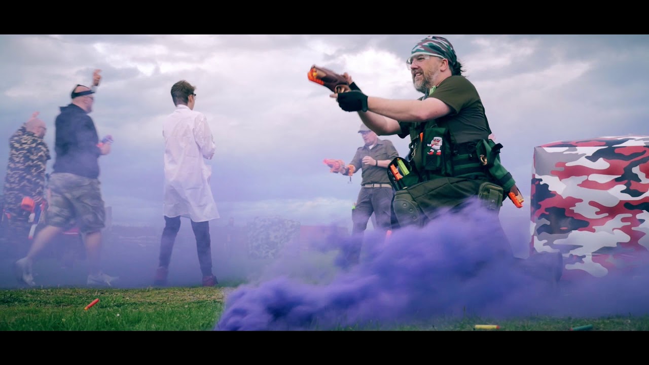 Nerf War: Foam Dart Bunker Trailer - YouTube