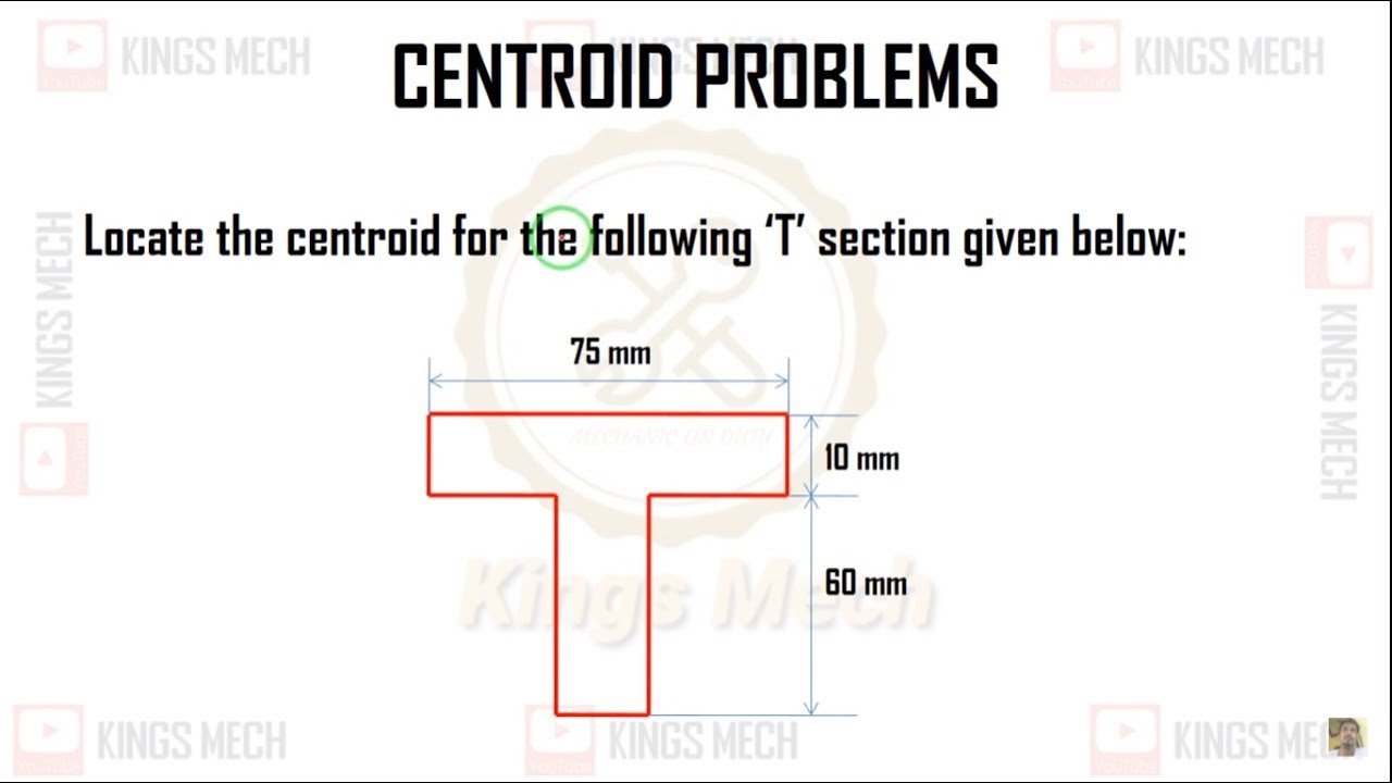 centroid of T section in tamil - YouTube