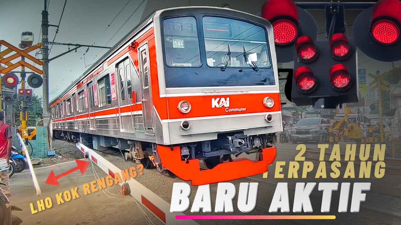 Palang Krl Perlintasan Kereta Api Terbaru Bojong Gede | Level Crossing ...