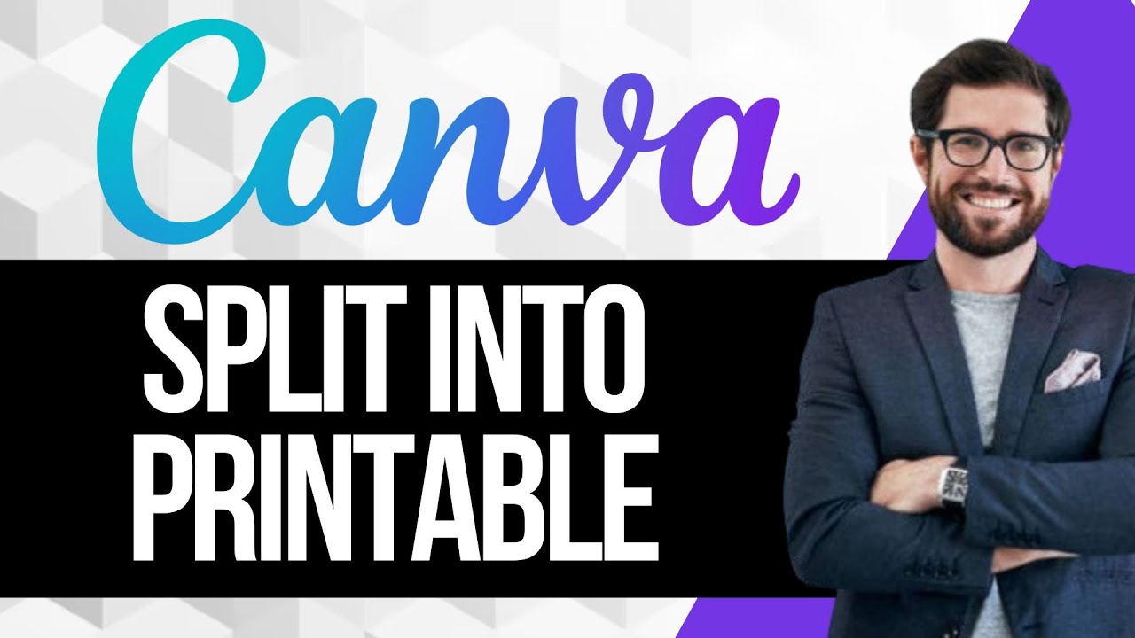 How To Split Any Image Into a Big Printable Poster in Canva - YouTube