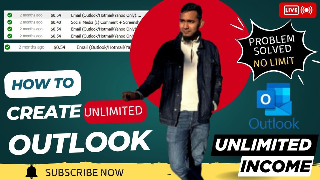 Discover How to Create Unlimited Outlook Accounts & Earn Unlimited ...