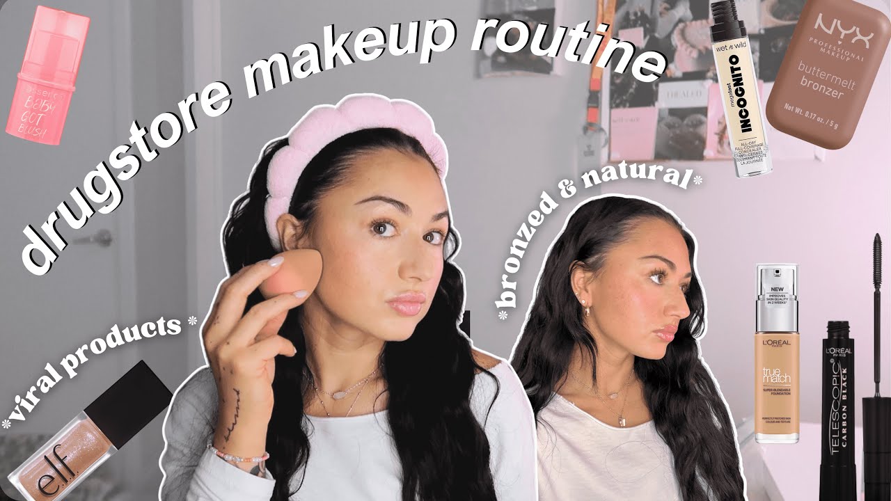 the ULTIMATE drugstore makeup routine | my everyday drugstore makeup ...