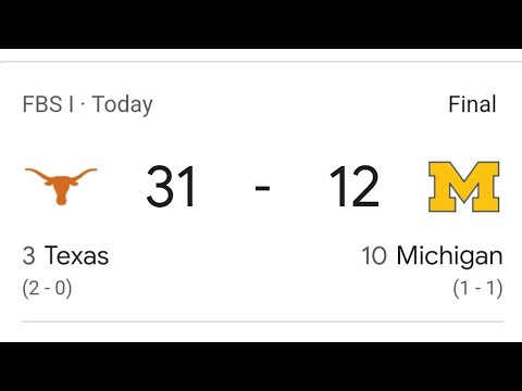 Michigan Fan Reaction to getting Blown out by Texas 31-12 - YouTube