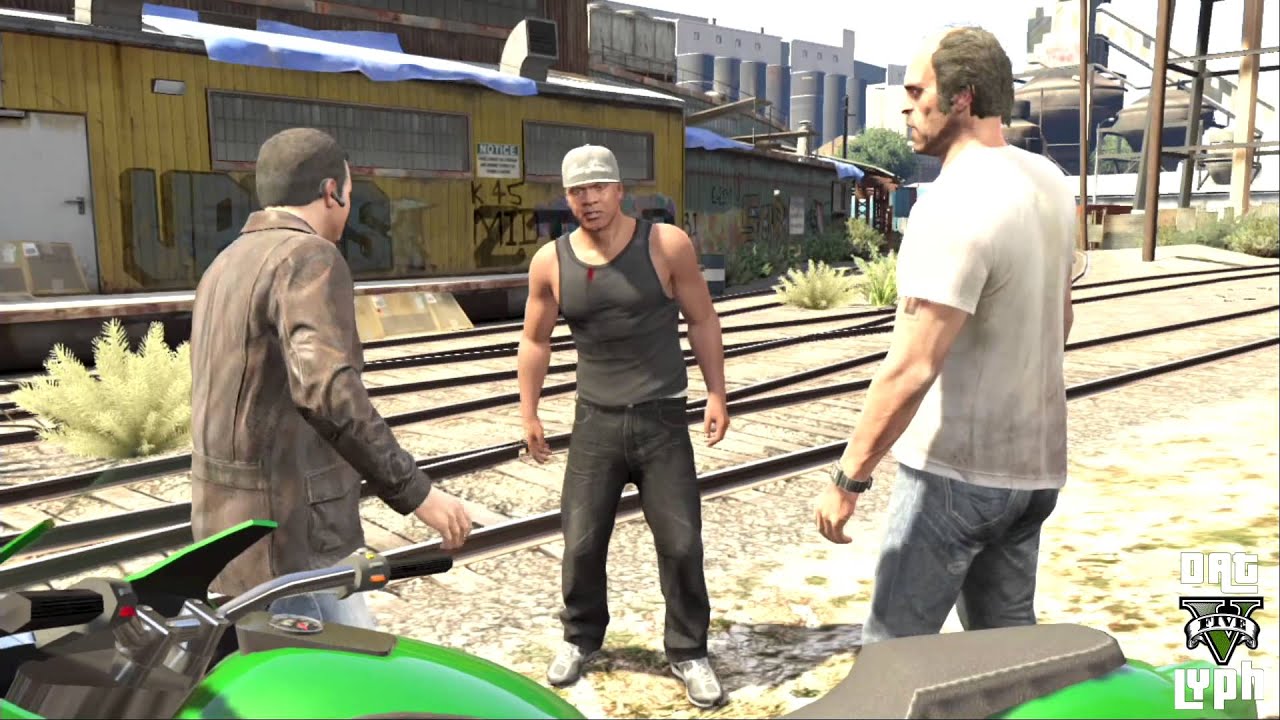 GTA 5: Cinematics. Final Story Mission. "The Third Way" (Option C ...