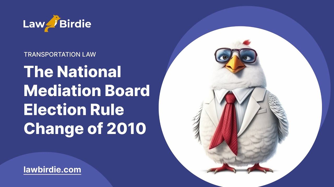 The National Mediation Board Election Rule Change of 2010 - Essay ...