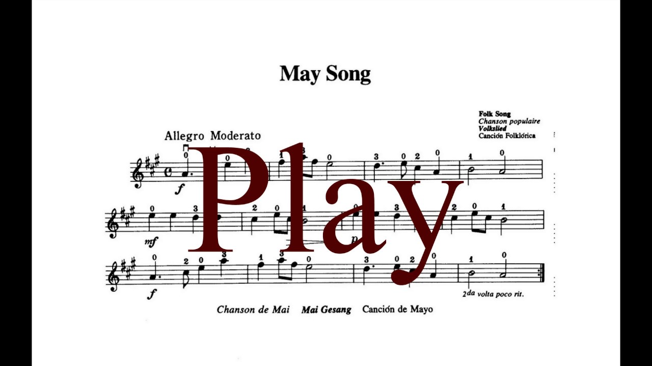 [Piano Accompany] May Song (80% Tempo) - YouTube