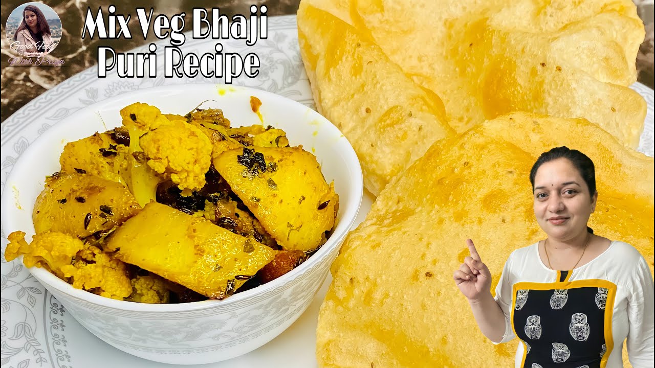 Mix Veg Bhaji Puri Recipe Puri And Mix Veg Sabzi Recipe - YouTube