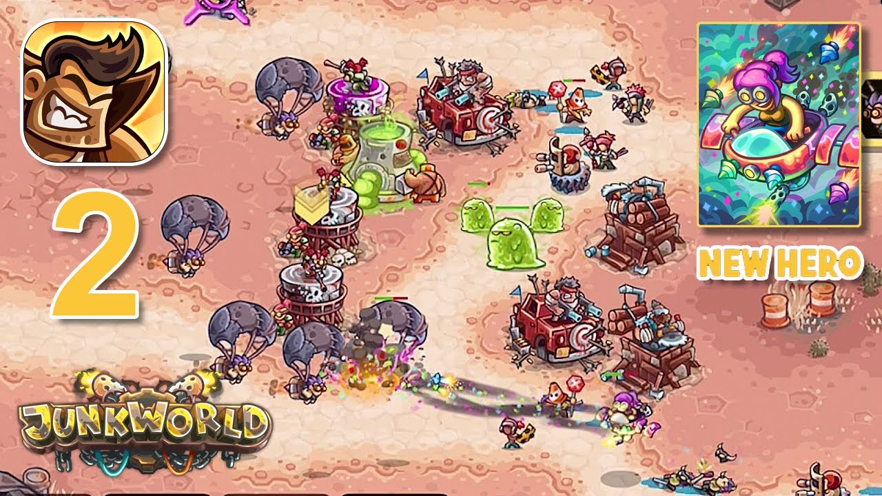 Junkworld TD (by Ironhide Game Studio) - iOS (Apple Arcade) Gameplay ...