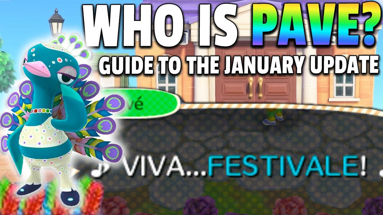 ACNH What's Coming in the January Update | Pave & Festivale Event - YouTube