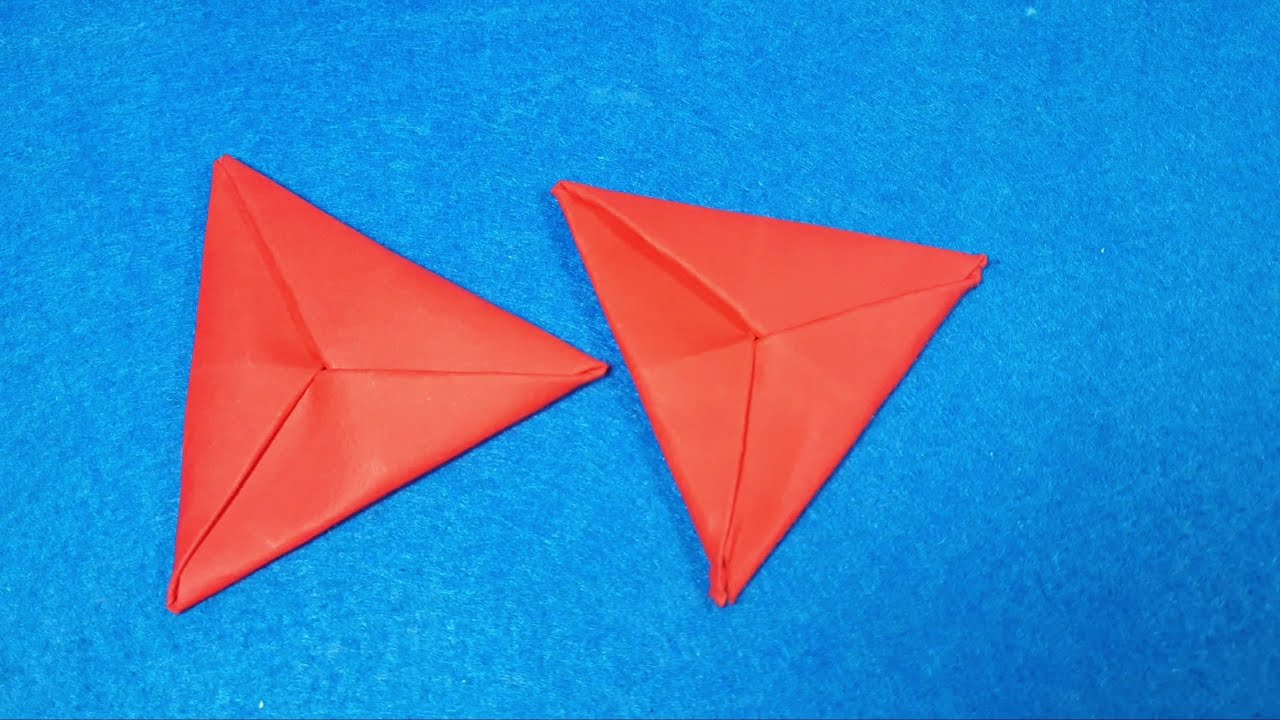 How To Make A Shuriken Out Of Paper | Origami Shuriken - YouTube
